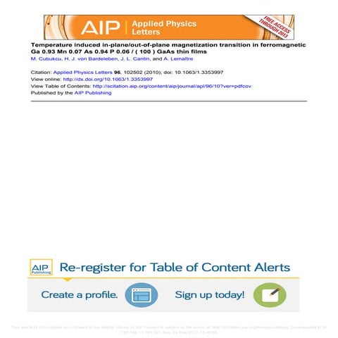 Appl.Phys.Lett.2010_Murat.CUBUKCU | PDF | Chemistry | Science