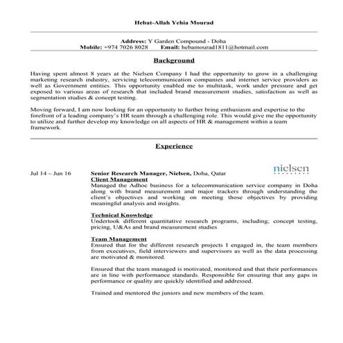 Heba_Mourad_Resume | PDF