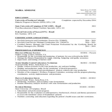 resume Gabrielle van Beest | PDF