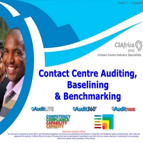 Contact Centre Auditing, Baselining & Benchmarking | PPTX | Business ...