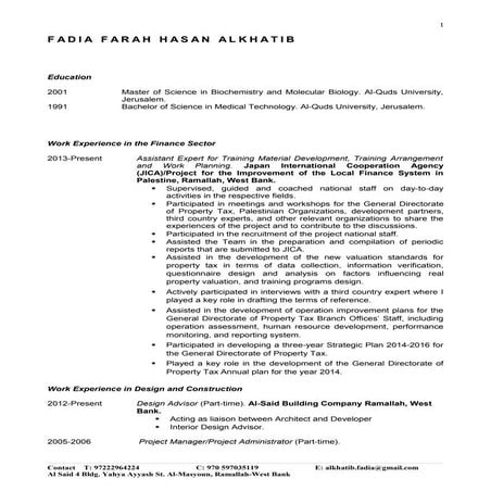 20160211 Fadia ALKHATIB cv | DOC