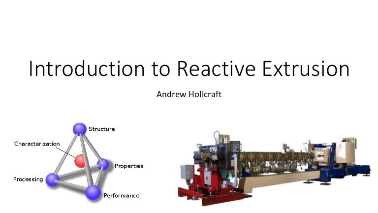 Introduction to Reactive Extrusion