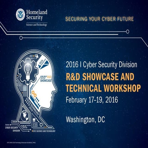 OTC-DHS-CSD-Technology-Showcase-02182016-Brief_FINAL | PPT