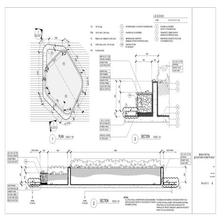 BENCH DETAIL @ FEATURE PLANTER SEAT | PDF
