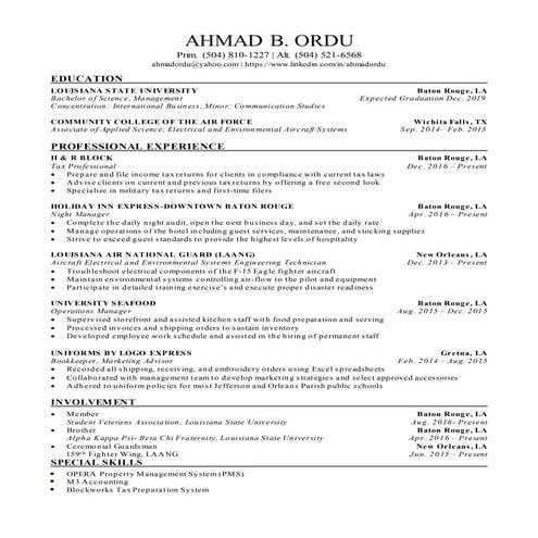 AB ORDU RESUME 2017 version 1 | DOCX