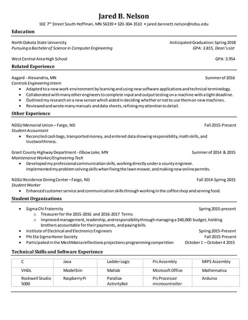Jordan Janiak - Resume | DOCX | Computer Software and Applications ...