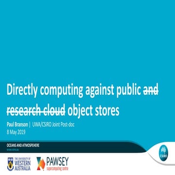 Python Analytics From Hpc To Public Object Stores Ppt