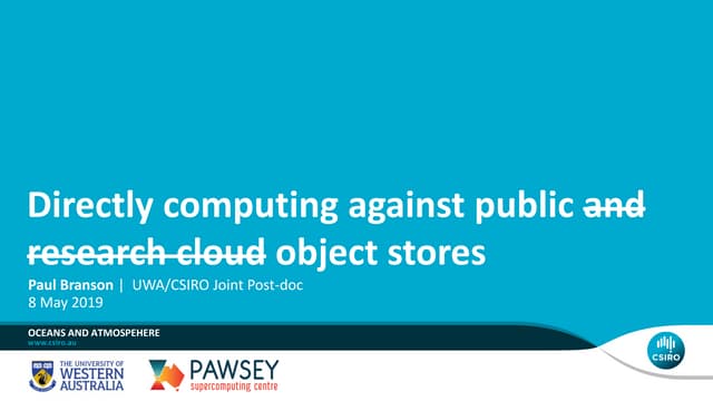 Python Analytics From Hpc To Public Object Stores Ppt