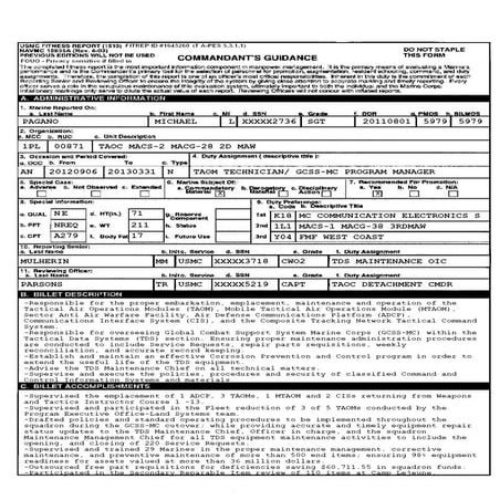 FitRep12091303 | PDF