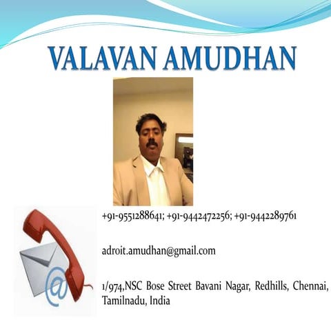 Profile-Amudhan | PPTX