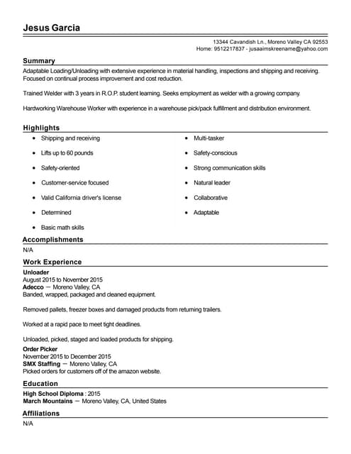 Eric Updated 2016 Resume2 | DOCX | Logistics | Business