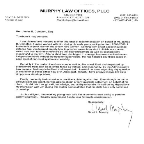 Jim Compton Reference Letter 2 | PDF