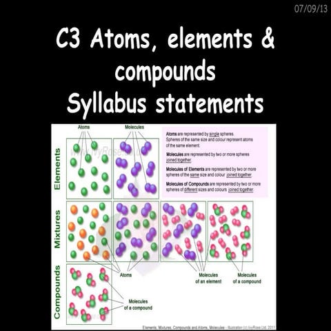 C3 syllabus statements | PPT | Chemistry | Science