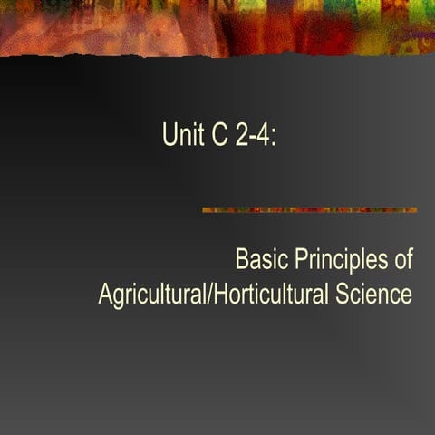 Though titled “Oil Crops,” this resource includes slides relevant to ...