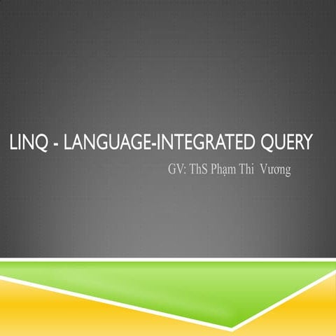 LinQ | PDF