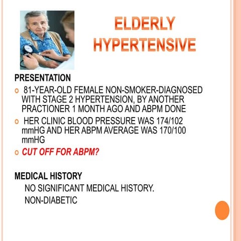 Management of hypertension in elderly person. | PPTX