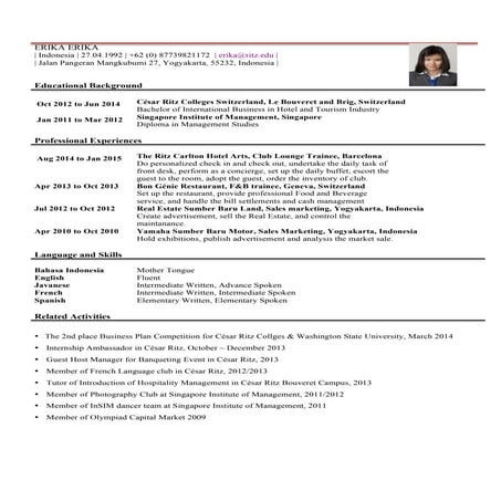 jan cv erika indo 2015 | PDF
