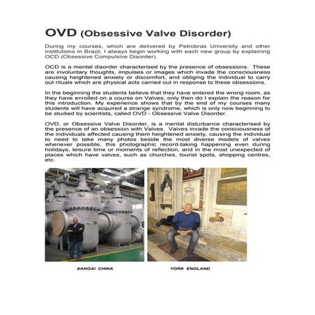 OVD - Obsessive Valve Disorder. | PDF