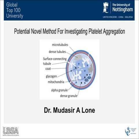 Presentation at QMC Nottingham | PPT