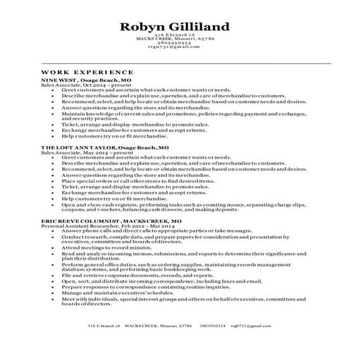 csv resume