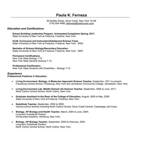 Paula K Ferneza Resume 2015 | PDF
