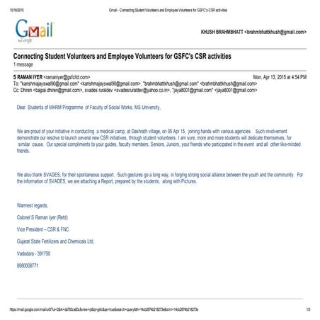Gmail - Connecting Student Volunteers and Employee Volunteers for GSFC ...