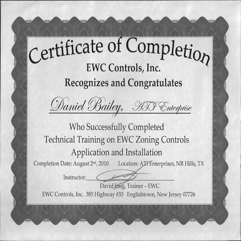 ati certificate | PDF