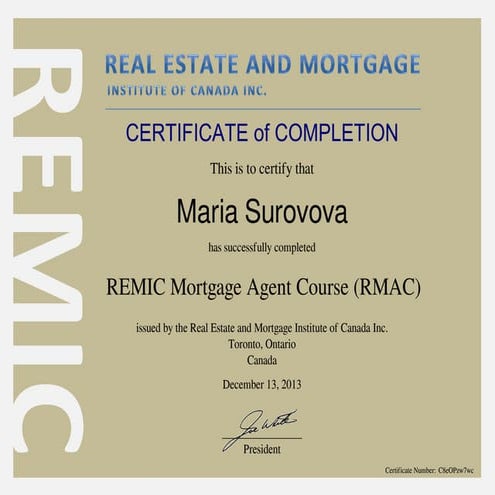 REMIC Certificate | PDF
