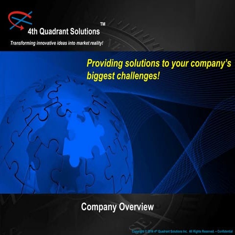 4th Quadrant Solutions Company Overview 111916_1 | PPT
