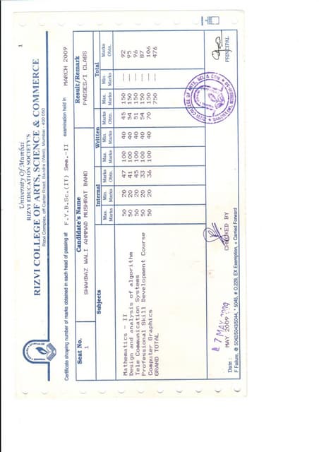 SSC_Passing_Certificate | PDF