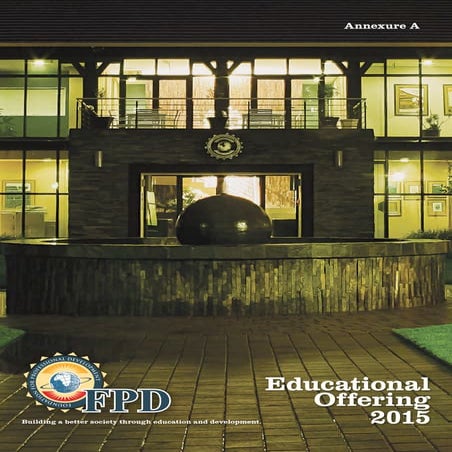 FPD Educational Offerings 2015 | PDF