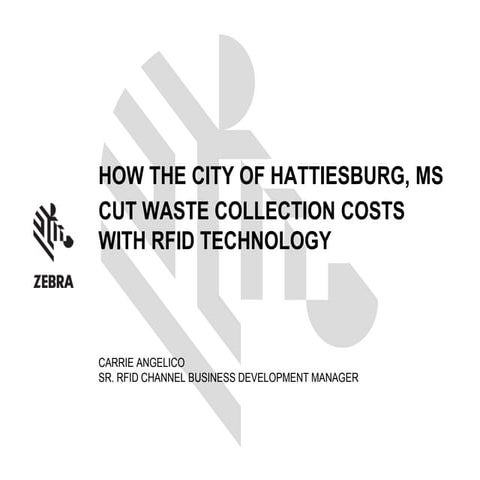 Zebra Waste Management Presentation | PPTX