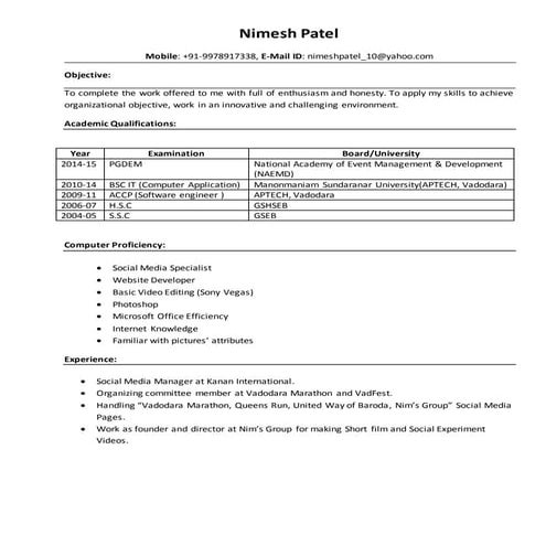 Umair Khan CV | PDF