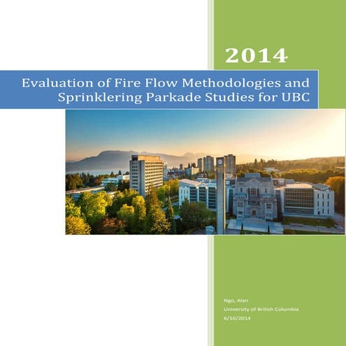Fire Flow Methodologies and Sprinklering Parkade Studies-R03 | PDF ...