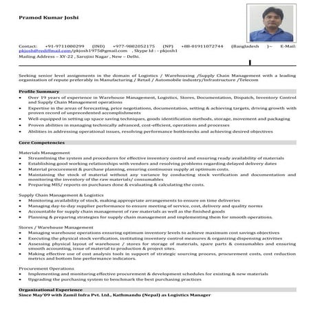 Resume of Pramod Kumar | PDF