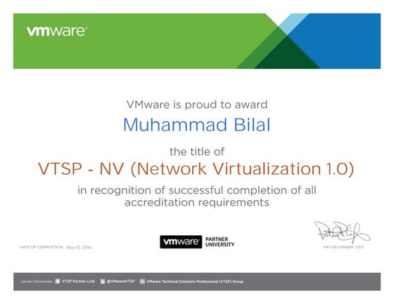 VMware VSP NSX | PPT