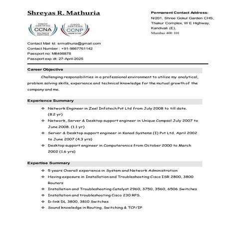 shreyas_CCNP_ROUTE | DOCX