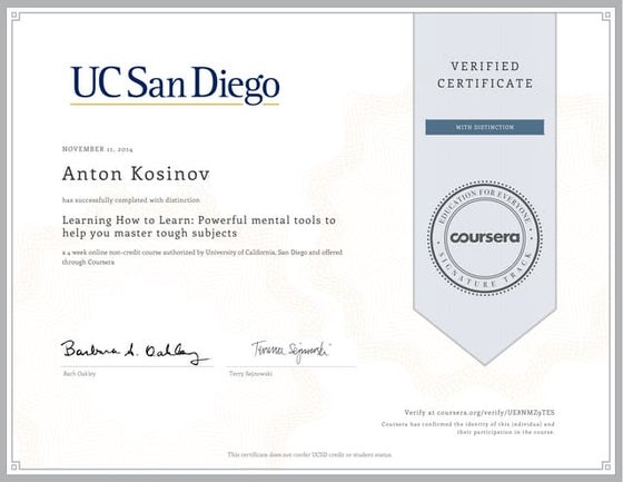Lerning how to learn coursera | PPT