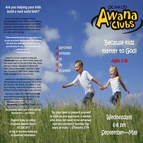 CURRENT AWANA 2013 | PDF
