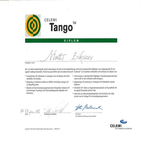 Celemi Tango | PDF