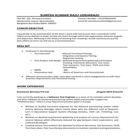 Resume_Suresh_Kumar | PDF