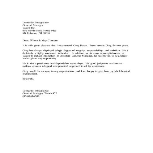 Leos letter of recommendation | DOCX