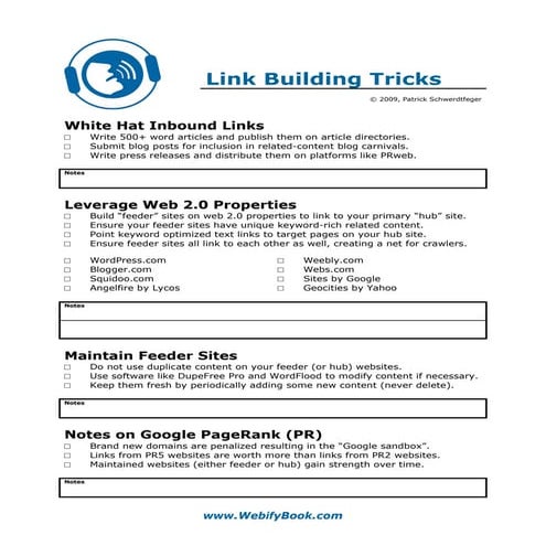 C47 seo link building worksheet | PDF