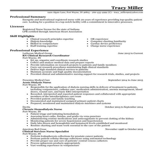 Tracy Miller Resume 1 | PDF