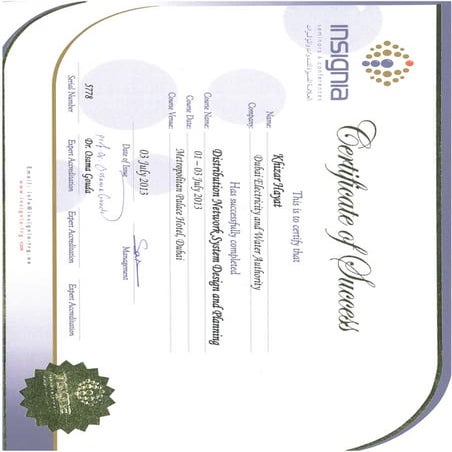 AR Training certificate | PDF
