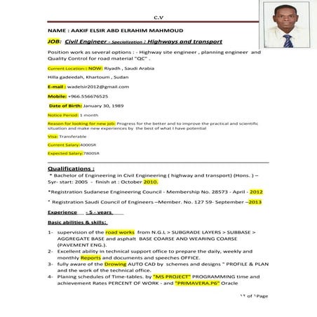 CV CIVIL | PDF