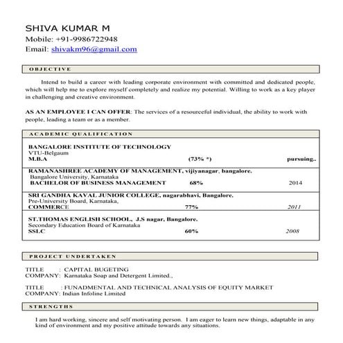 Ajith resume | DOCX