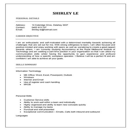 Resume of Thandeka Tshepiso Kgiba | DOCX
