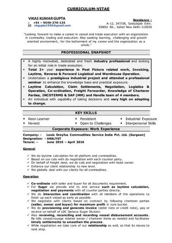 Cv Shibu George Logistics | PDF