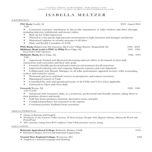 EMV resume 2 | DOCX
